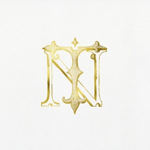 NT / TN Monogram · Wedding Monogram · Vintage Monogram · Classic ...