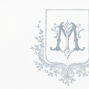 Vintage Wedding Crest: Monogram Logo Design (digital Download) - Etsy