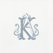 AK Vintage Monogram AK Duogram KA Classic Wedding Monogram Interlocking ...