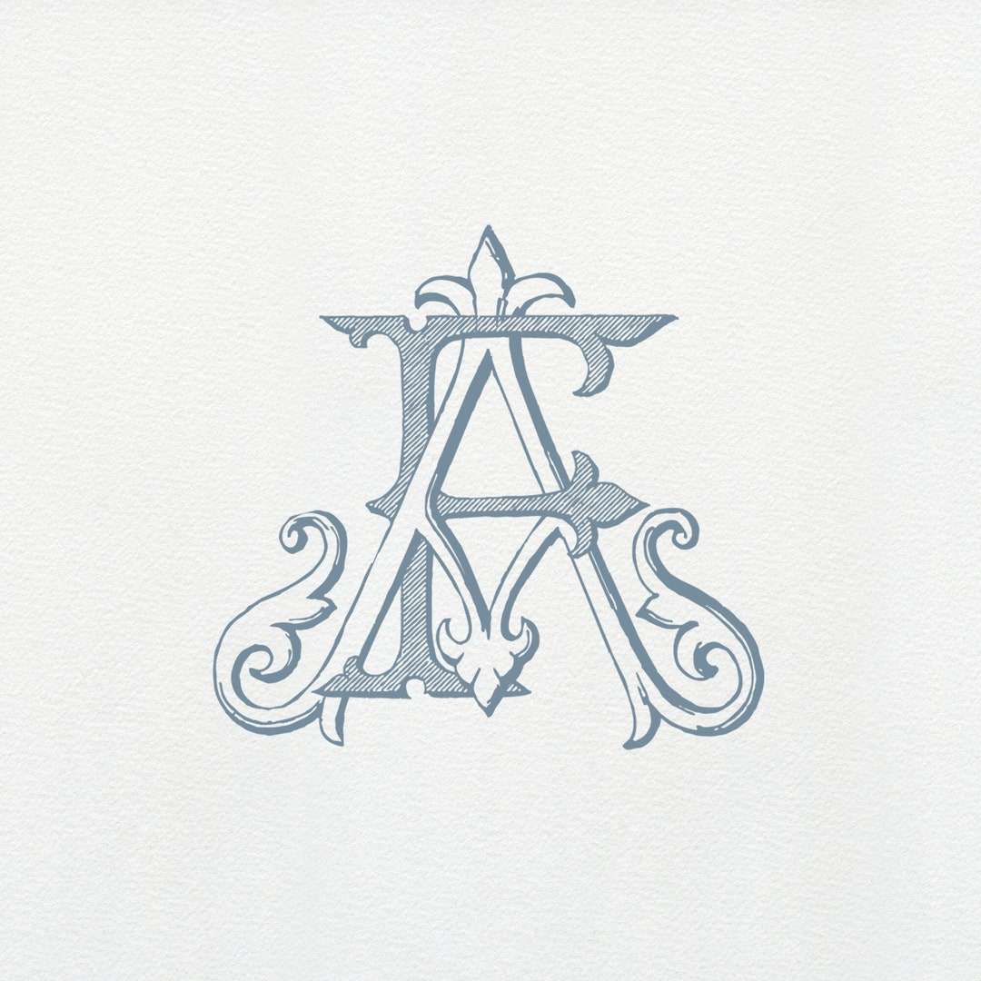 AF Classic Monogram · FA Wedding Monogram · Vintage Monogram · Classic ...
