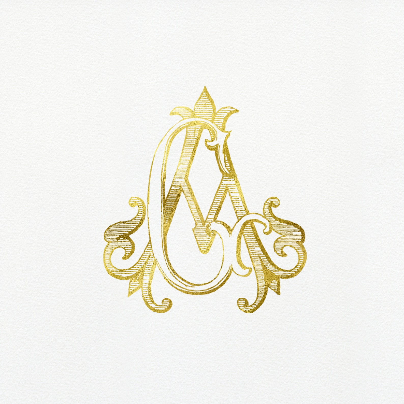 Vintage AG Monogram: Classic Wedding Duogram (digital Download) - Etsy