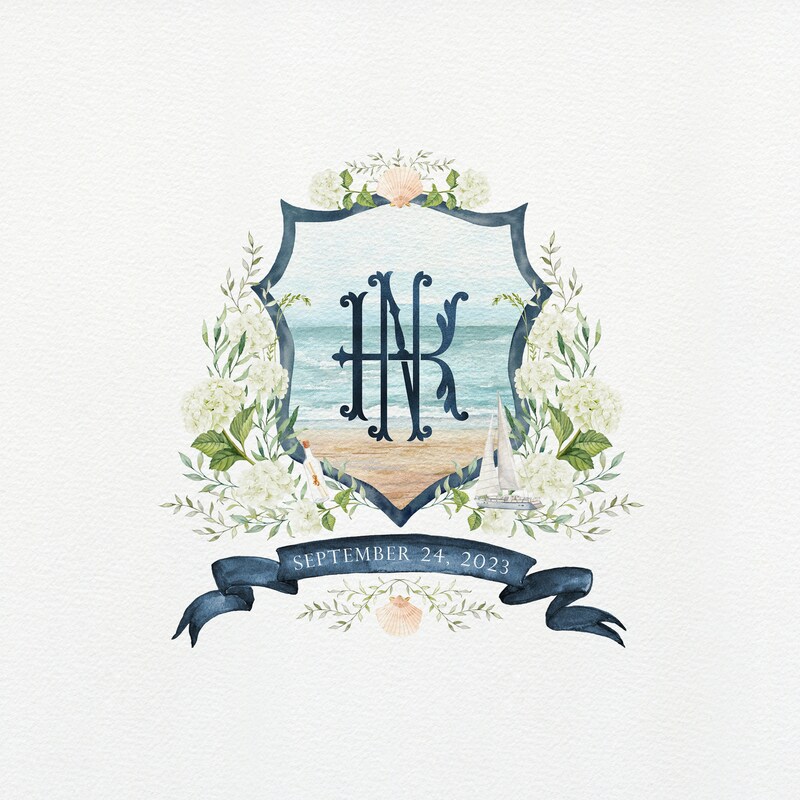 Monogram Crest - Etsy