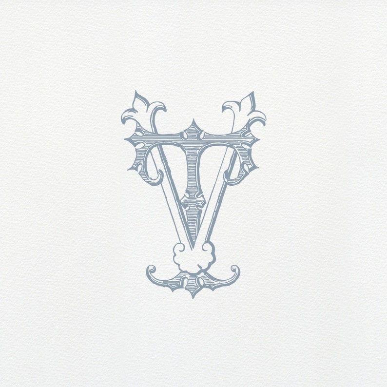 VT Vintage Wedding Monogram TV Classic Monogram Vintage - Etsy