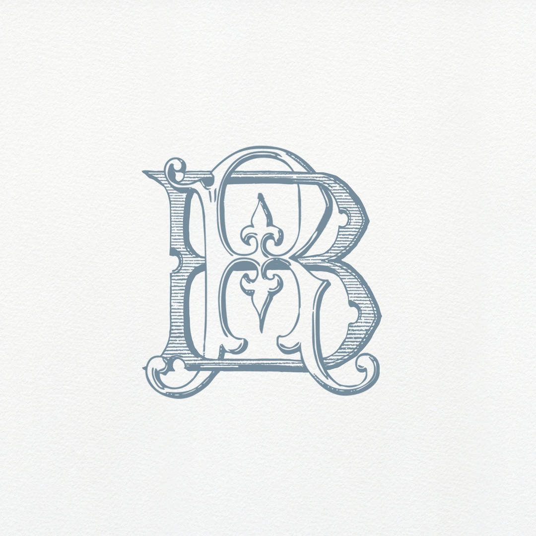 BR Vintage Monogram · RB Duogram · BR Antique Classic Wedding Monogram ...