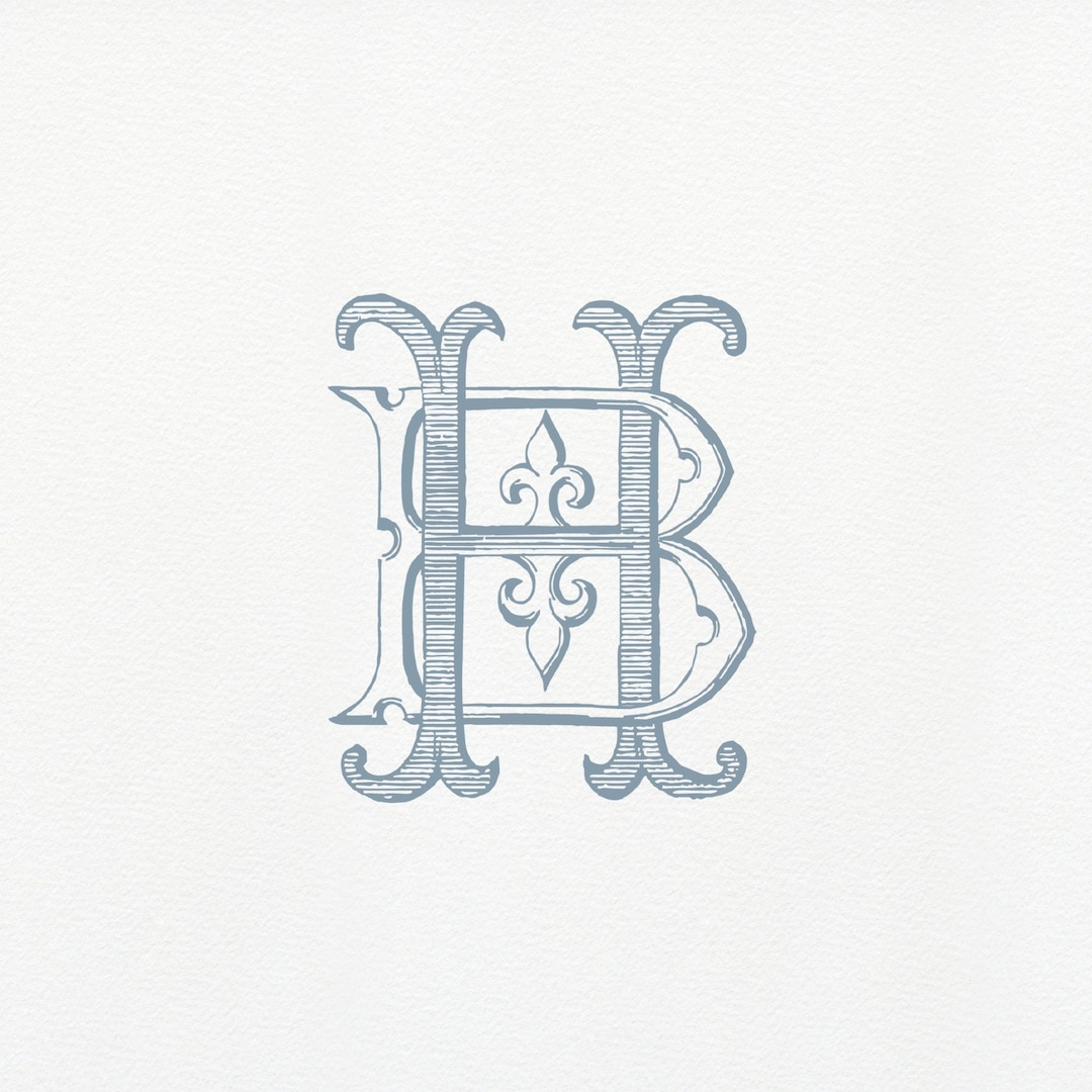 BH Vintage Monogram · HB Duogram · BH Classic Wedding Monogram ...
