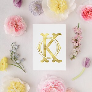 KO Vintage Monogram · OK Duogram · KO Classic Wedding Monogram ...