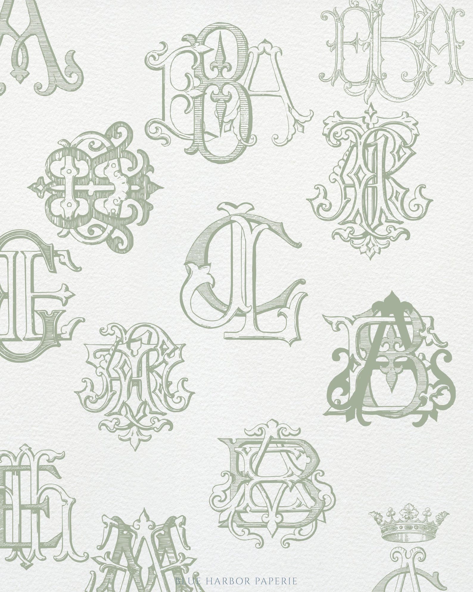 Custom Vintage Three Letter Monogram (digital File) - Etsy