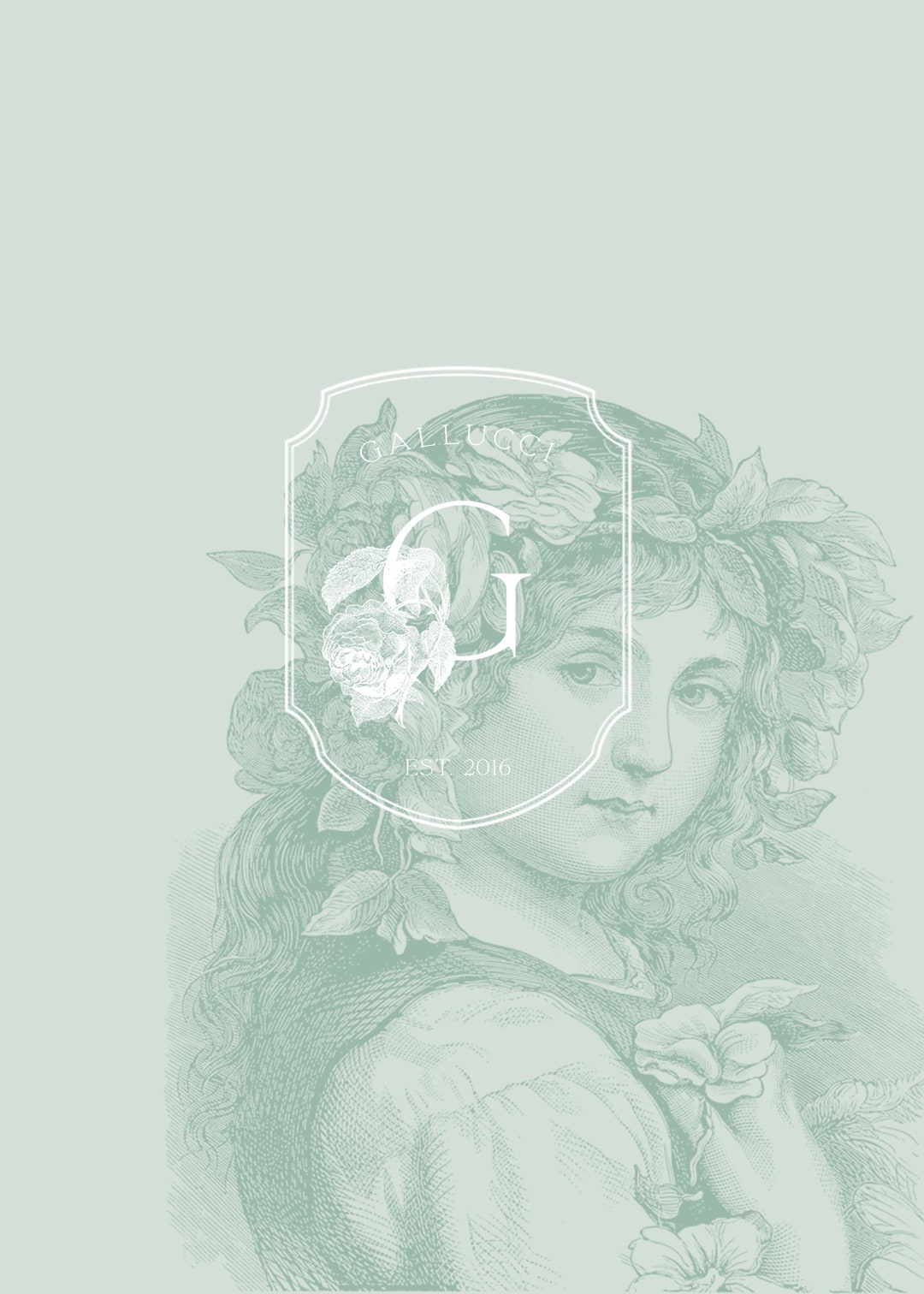 Fine Art Vintage Rose Logo · Floral Logo · Vintage Modern Logo Design ...