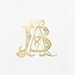Vintage AB Interlocked Monogram: Classic Wedding Duogram (digital ...