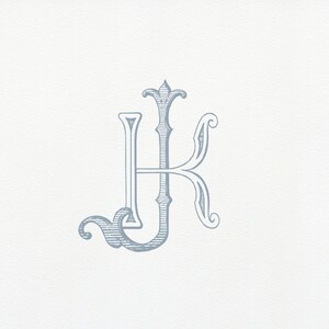 JK Vintage Monogram · KJ Duogram · JK Classic Wedding Monogram ...