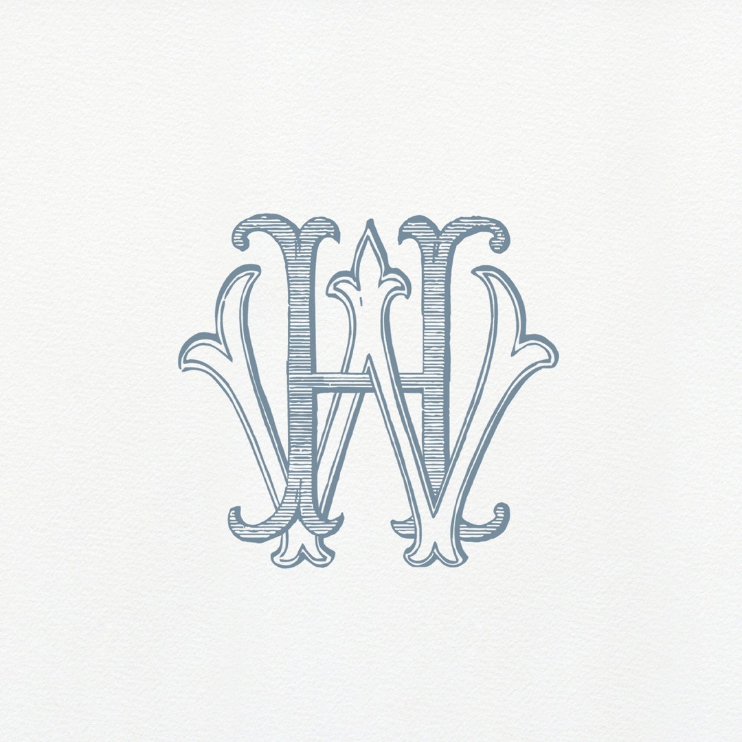 HW Vintage Monogram · WH Duogram · HW Classic Wedding Monogram ...