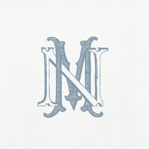 MN Vintage Monogram · NM Duogram · MN Classic Wedding Monogram ...