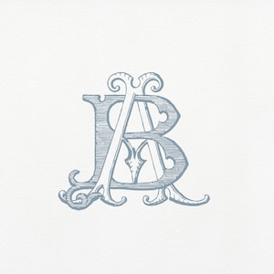 AB Vintage Monogram · BA Duogram · AB Antique Classic Wedding Monogram ...