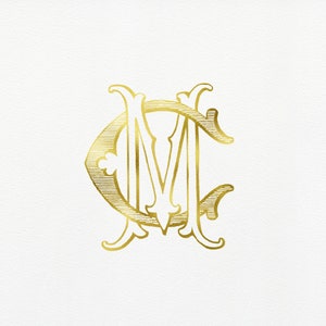 CM Vintage Monogram · MC Duogram · CM Antique Classic Wedding Monogram ...