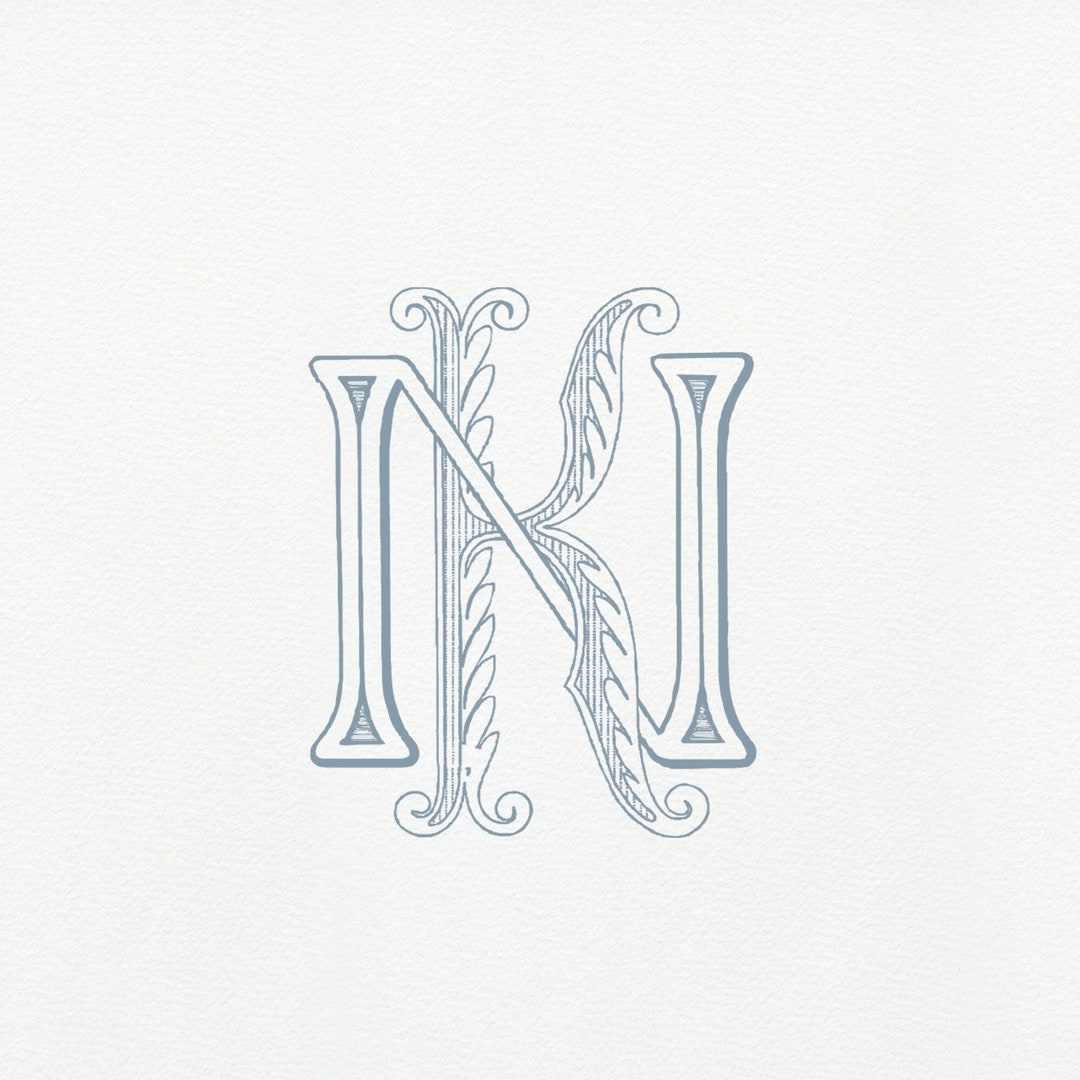 KN Vintage Monogram · NK Duogram · KN Classic Wedding Monogram ...