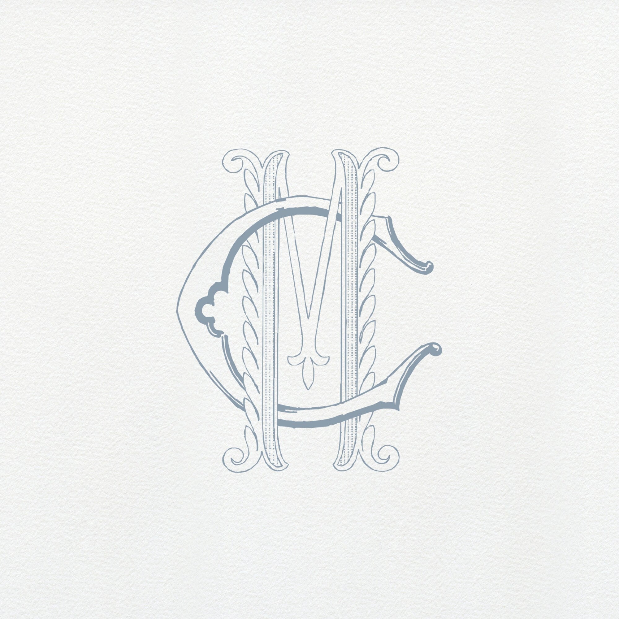 CM Vintage Wedding Monogram MC Classic Monogram Vintage - Etsy