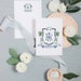 Watercolor Wedding Crest: Navy Blue Monogram, Tropical Palm (digital ...