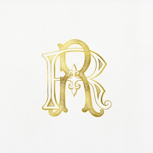RR Vintage Monogram · R Duogram · Rr Classic Wedding Monogram ...