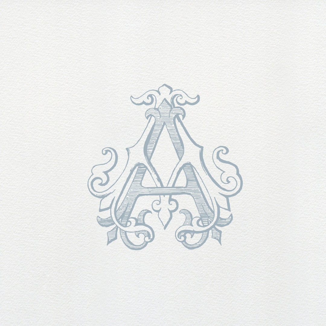 AA Classic Monogram · A Wedding Monogram · Vintage Monogram · Classic ...