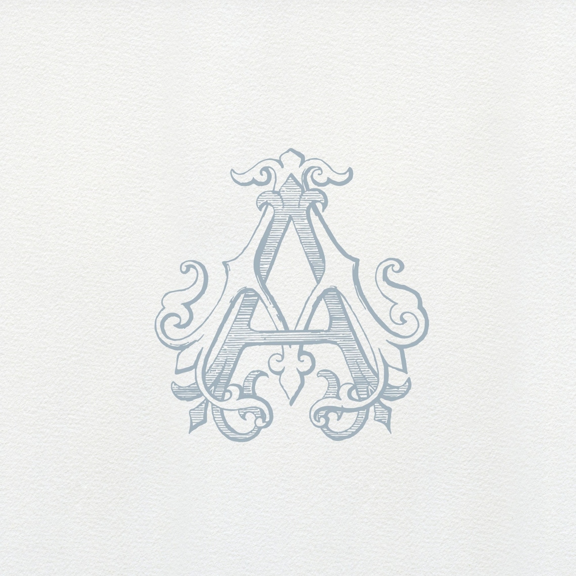 AA Classic Monogram A Wedding Monogram Vintage Monogram - Etsy