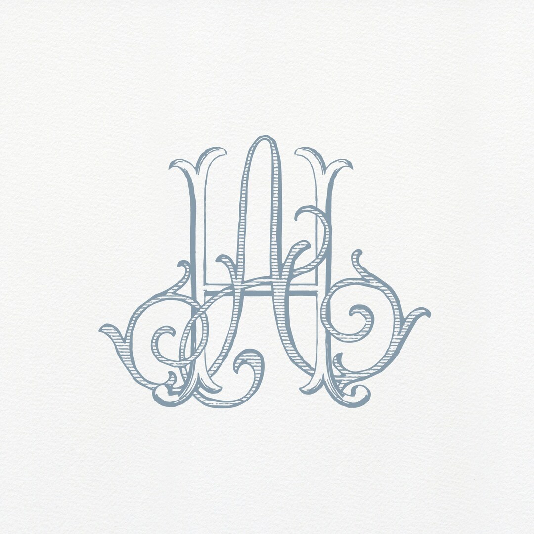 AH Vintage Monogram · HA Duogram · AH Classic Wedding Monogram ...