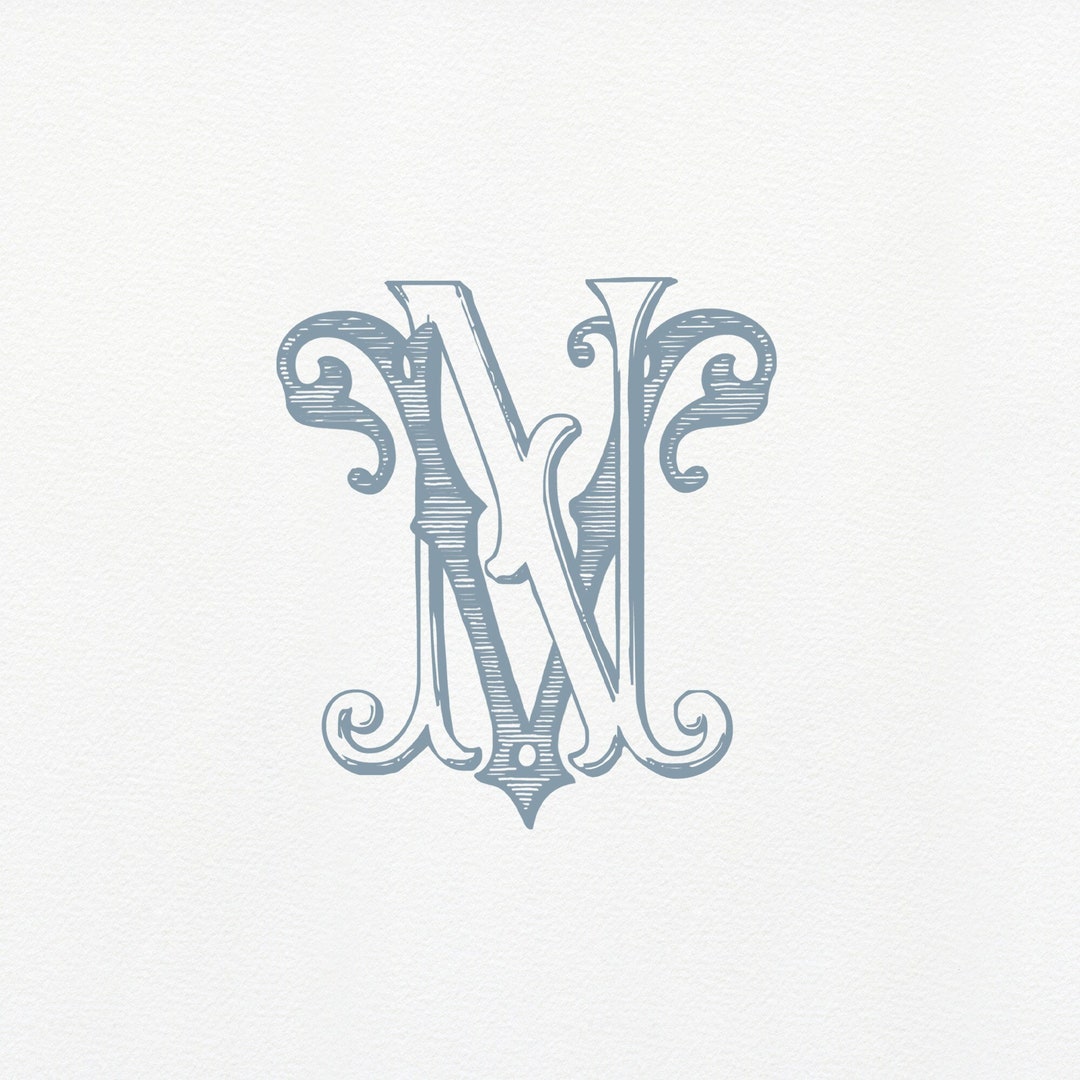 NV Vintage Monogram · VN Duogram · NV Classic Wedding Monogram ...