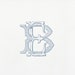 BE Classic Monogram EB Wedding Monogram Vintage Monogram Classic ...