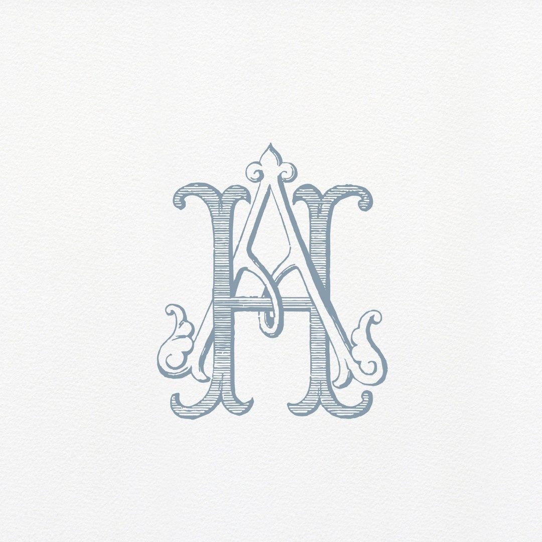 AH Classic Monogram · HA Wedding Monogram · Vintage Monogram · Classic ...