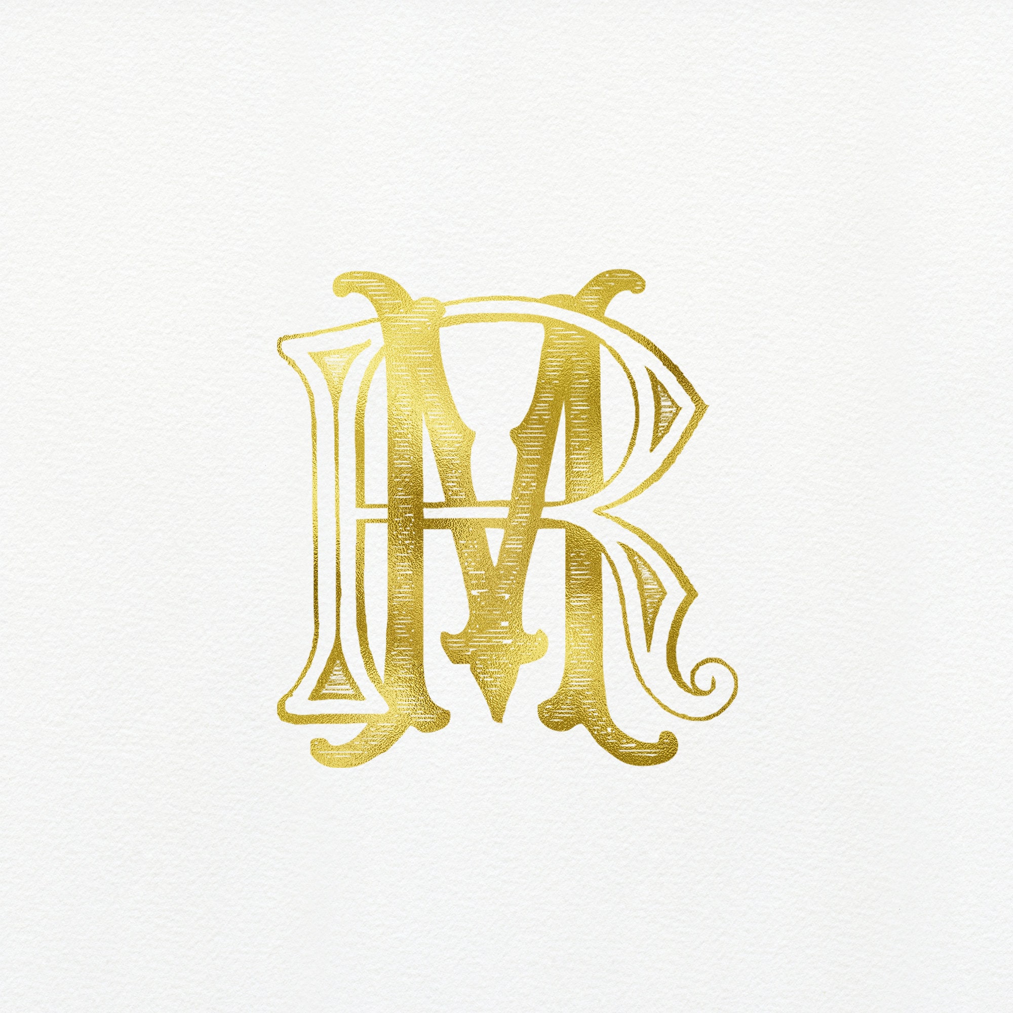 Vintage MR Monogram: Classic Wedding Duogram (digital Download) - Etsy
