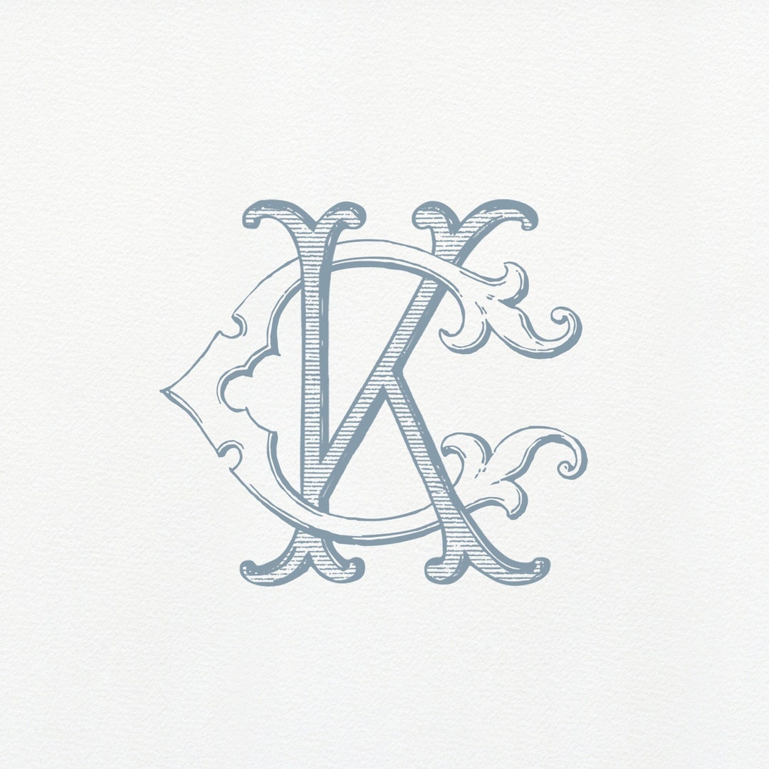 CK Wedding Monogram · KC Duogram · Classic Wedding Monogram ...