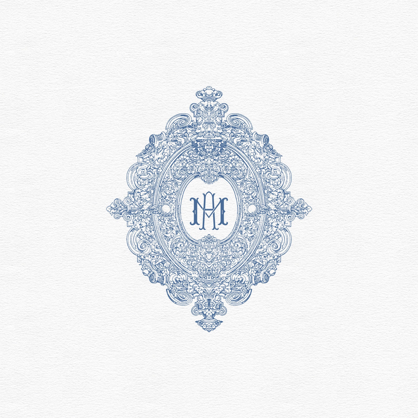 Vintage Monogram Wedding Logo Monogram Logo Interlock | Etsy