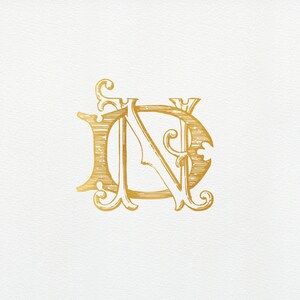 DN ND Monogram · Wedding Monogram · Vintage Monogram · Classic ...
