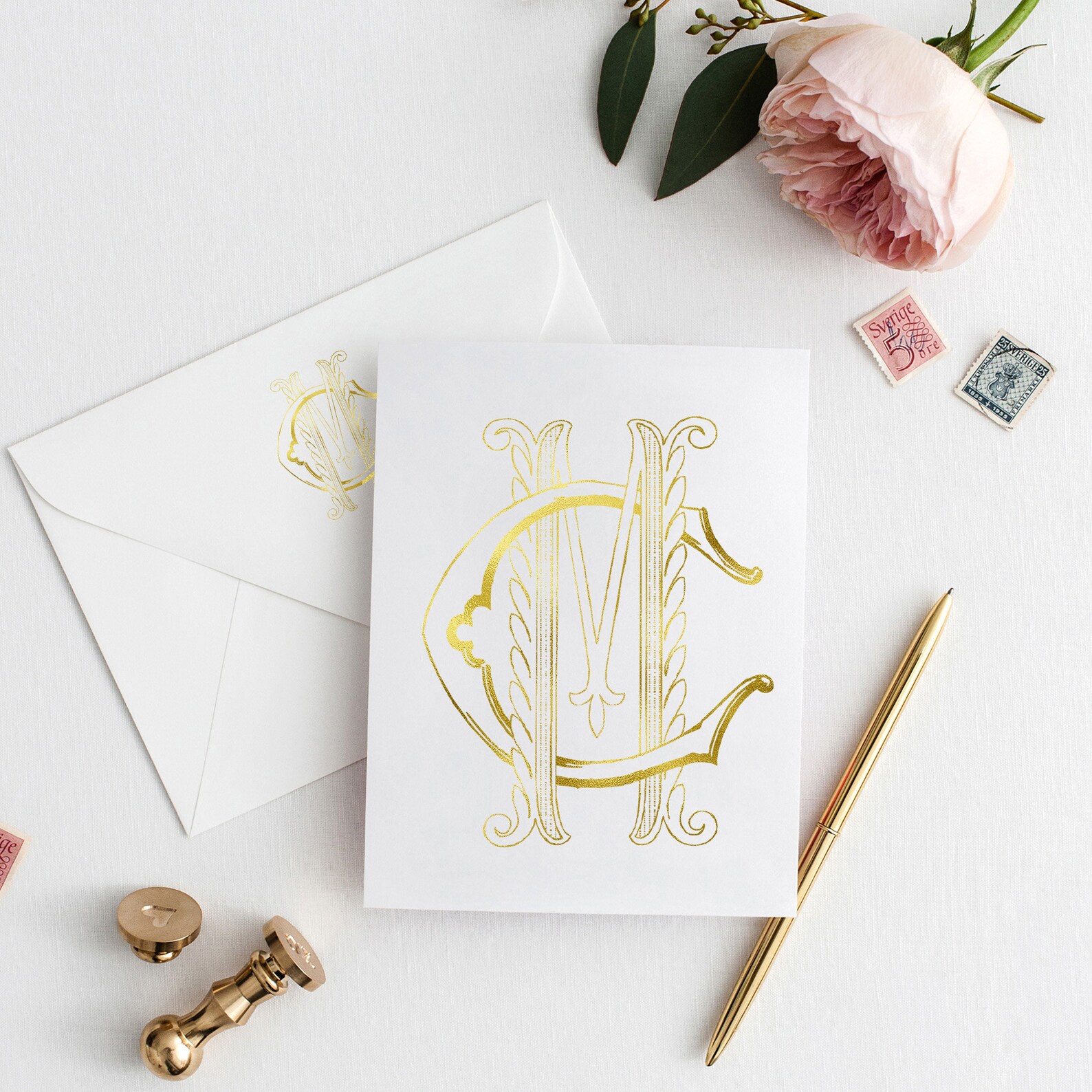 CM Vintage Wedding Monogram MC Classic Monogram Vintage - Etsy