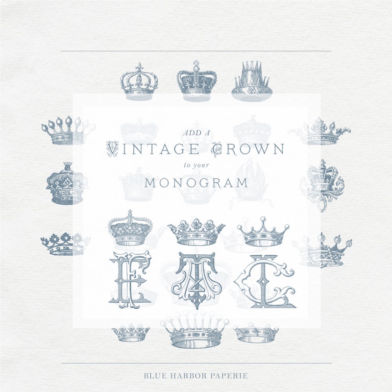 Monogram Crown - Etsy