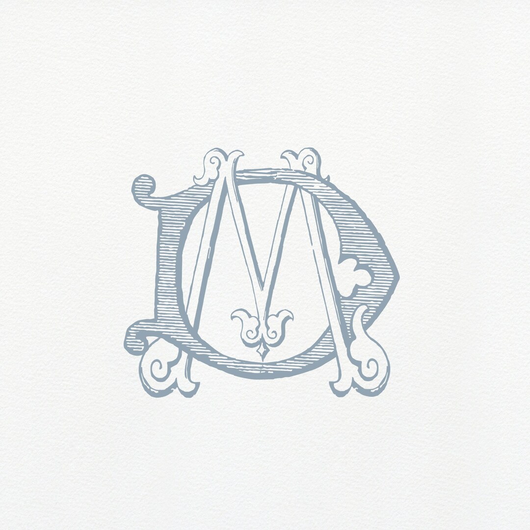 DM Vintage Monogram · MD Duogram · DM Antique Classic Wedding Monogram ...