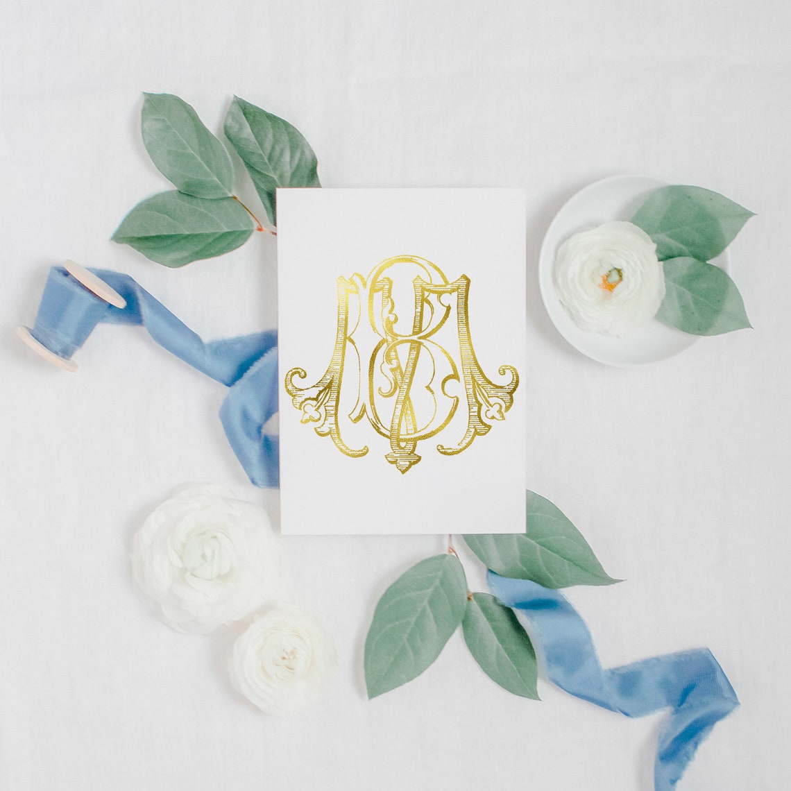 BM Vintage Wedding Monogram MB Classic Monogram Vintage - Etsy