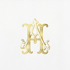 AH Classic Monogram · HA Wedding Monogram · Vintage Monogram · Classic ...