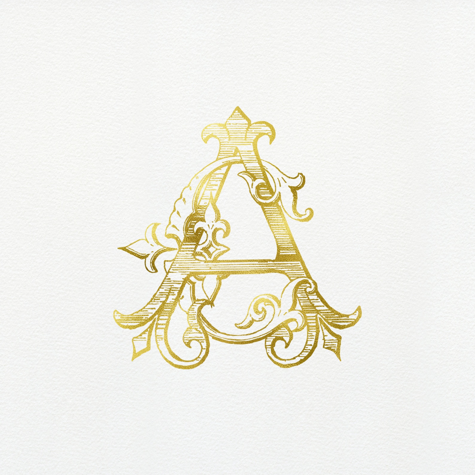 AC Vintage Wedding Monogram CA Classic Monogram Vintage | Etsy