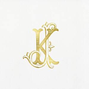 JK Classic Monogram | KJ Vintage Monogram | Duogram - Etsy