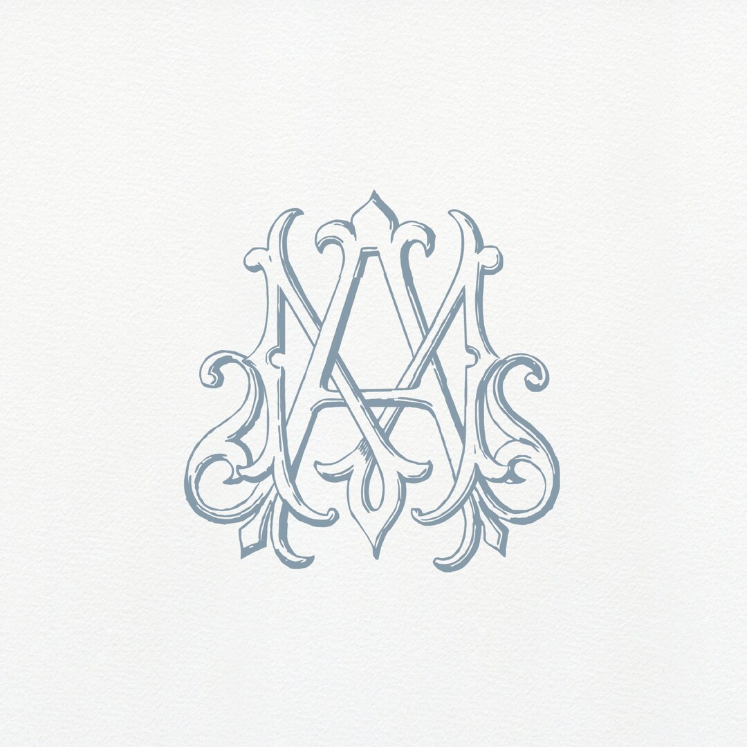 AM Vintage Monogram · MA Duogram · AM Classic Wedding Monogram ...