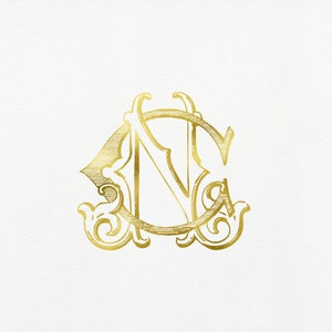 CN Vintage Monogram · NC Duogram · CN Antique Classic Wedding Monogram ...