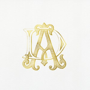 AD Vintage Monogram · DA Duogram - Etsy