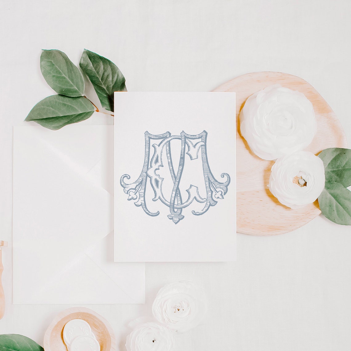 MC Vintage Wedding Monogram CM Classic Monogram Vintage - Etsy