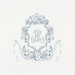 Peonies Wedding Crest: Vintage Floral Monogram Logo (digital Download ...