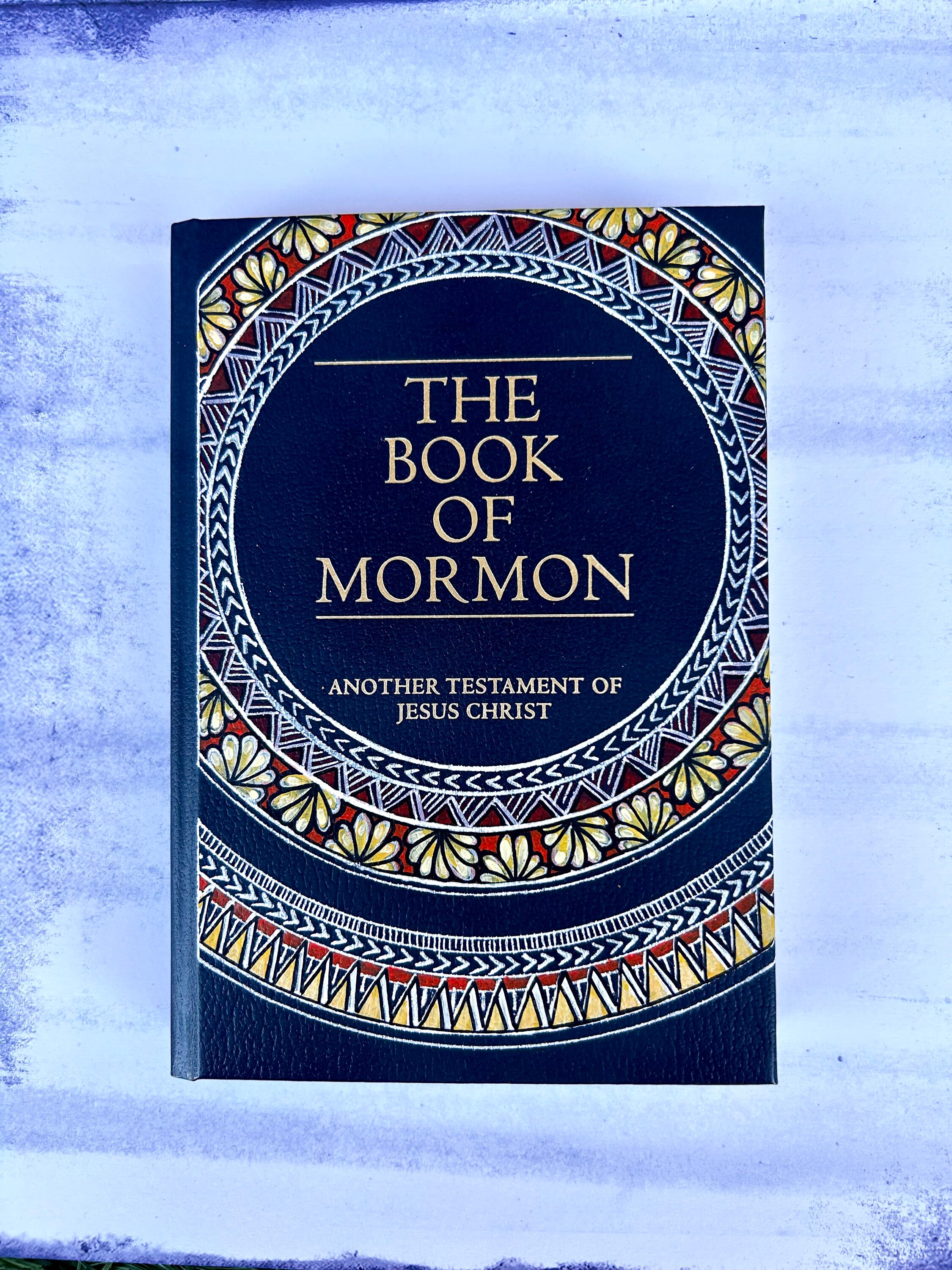 Handpainted Book of Mormon With Polynesian Design Patterns, Tongan ...