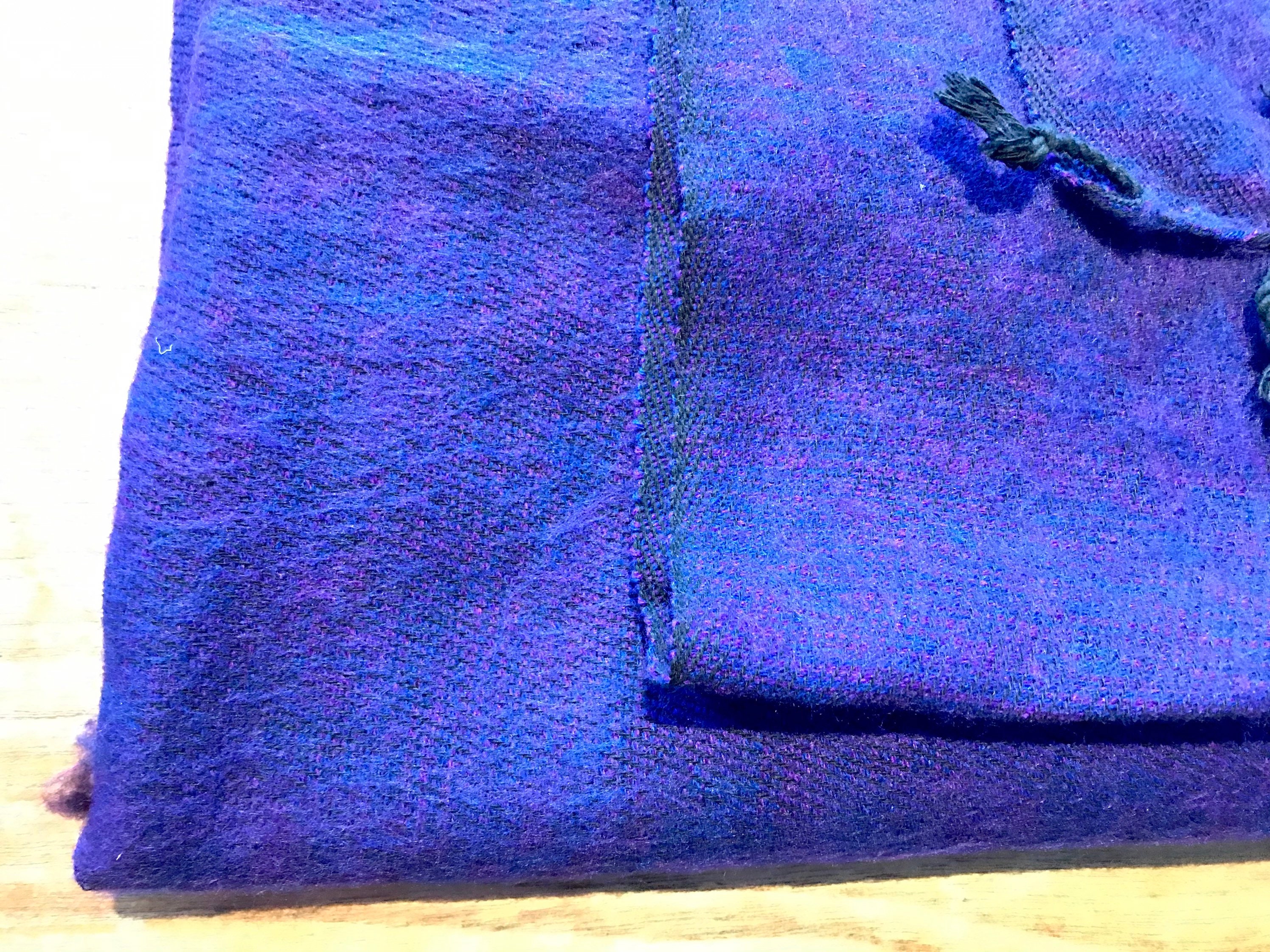 Purple Himalayan Yak Wool Shawl / XL Limited Stock Winter and Christmas ...