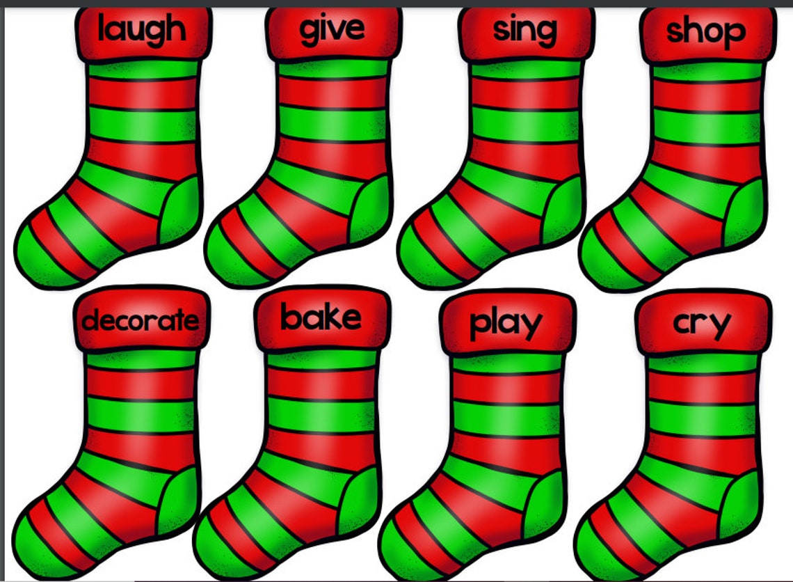 Christmas Literacy Games - Etsy