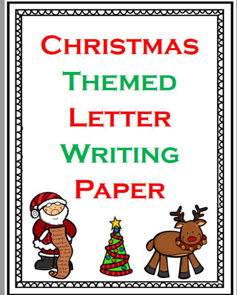 Christmas Themed Letter Writing Paper - Etsy