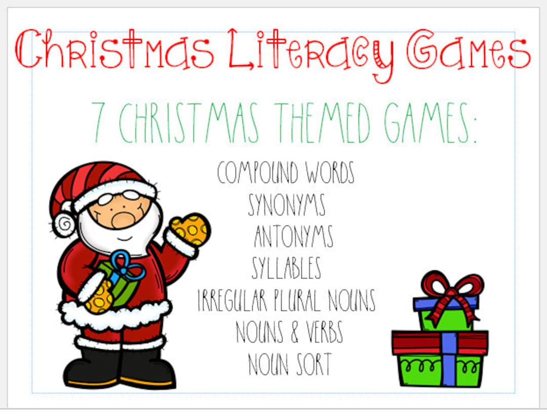Christmas Literacy Games - Etsy