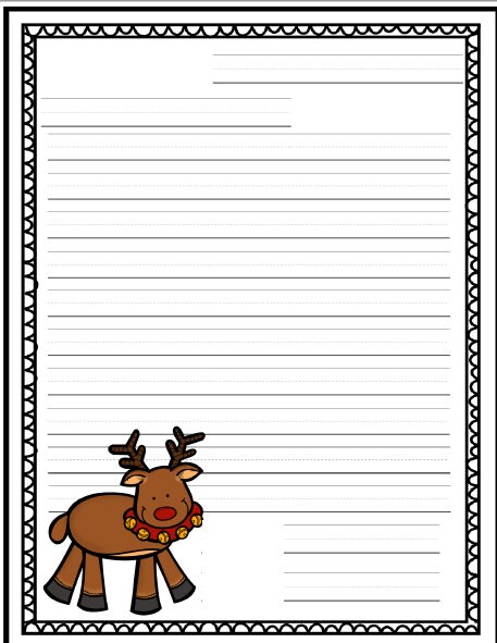 Christmas Themed Letter Writing Paper - Etsy